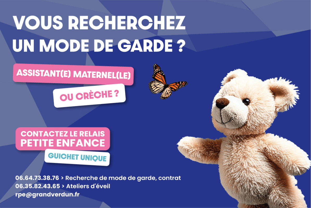 Vous recherchez un mode de garde ? | Communauté d'Agglomération du Grand Verdun | Vivre, Bouger ...